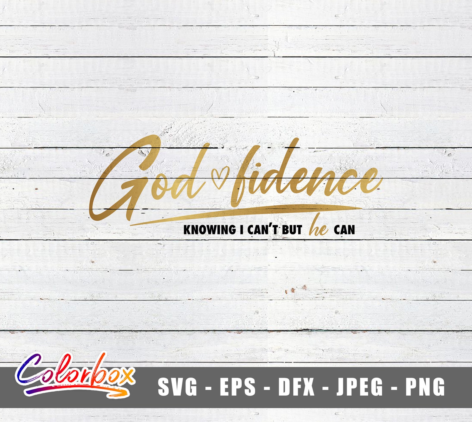 Godfidence SVG God Fidence Cute Christian Svgs Hand Lettered | Etsy