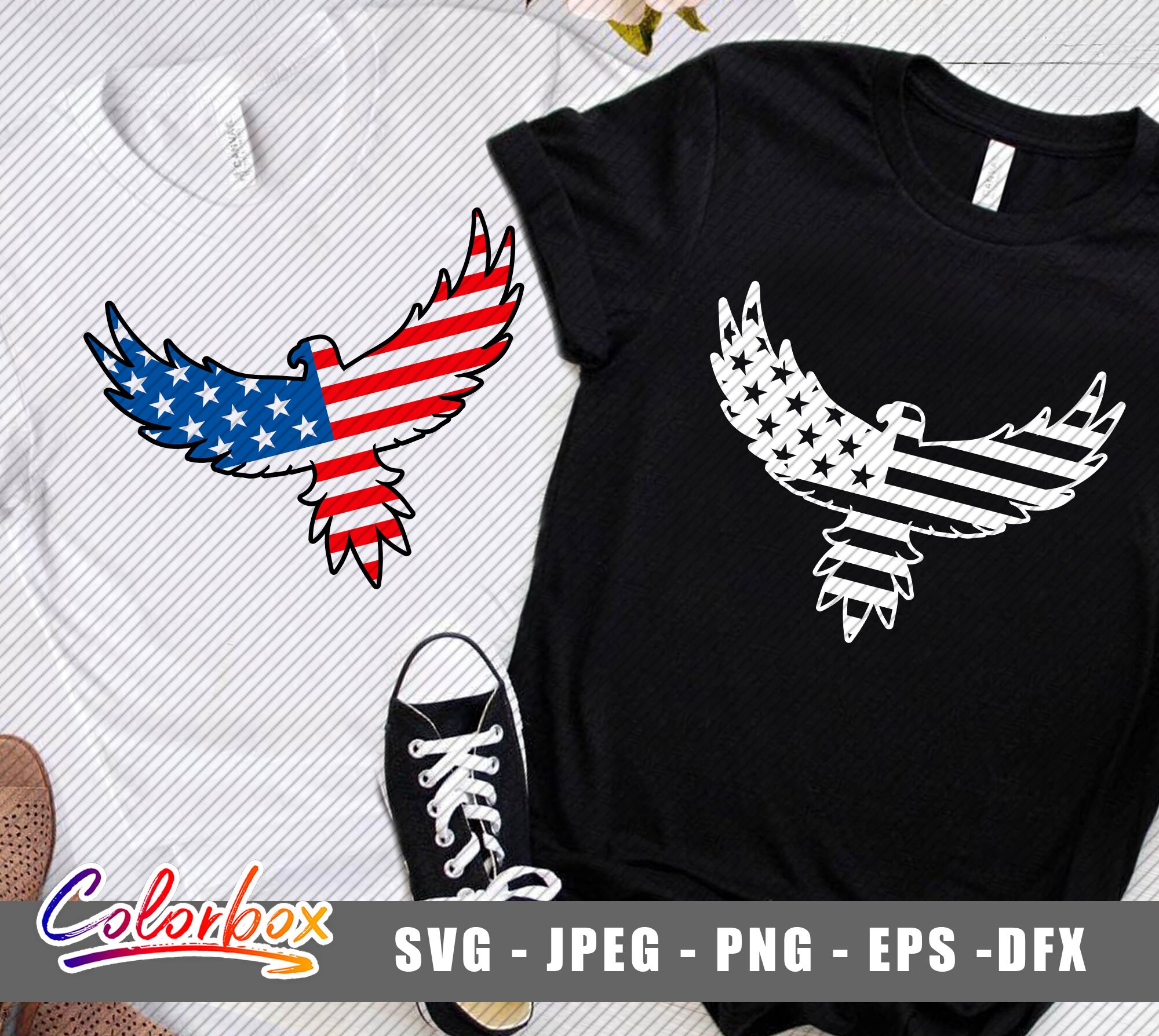 Eagle American Flag Svg 4th of July Svg Patriotic Svg - Etsy