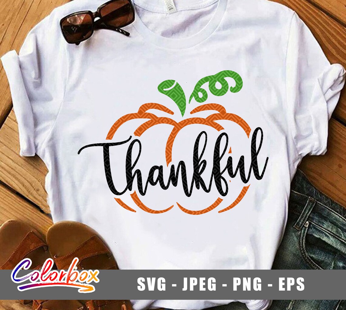 Thankful Svg Pumpkin Svg Thanksgiving SVG Pumpkin Svg - Etsy