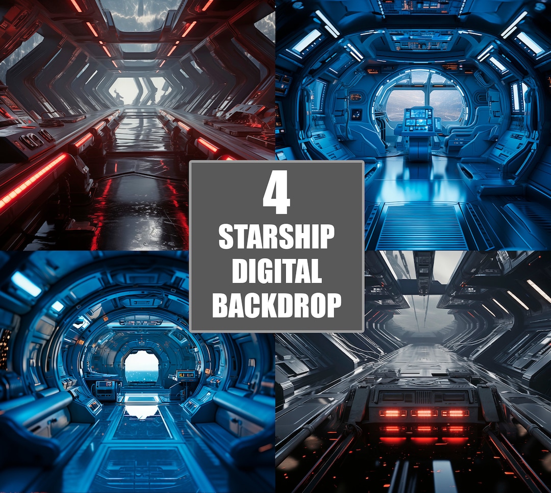 Starship Digital Backdrop, Space Ship Backdrop, Nasa Ship, Nasa ...