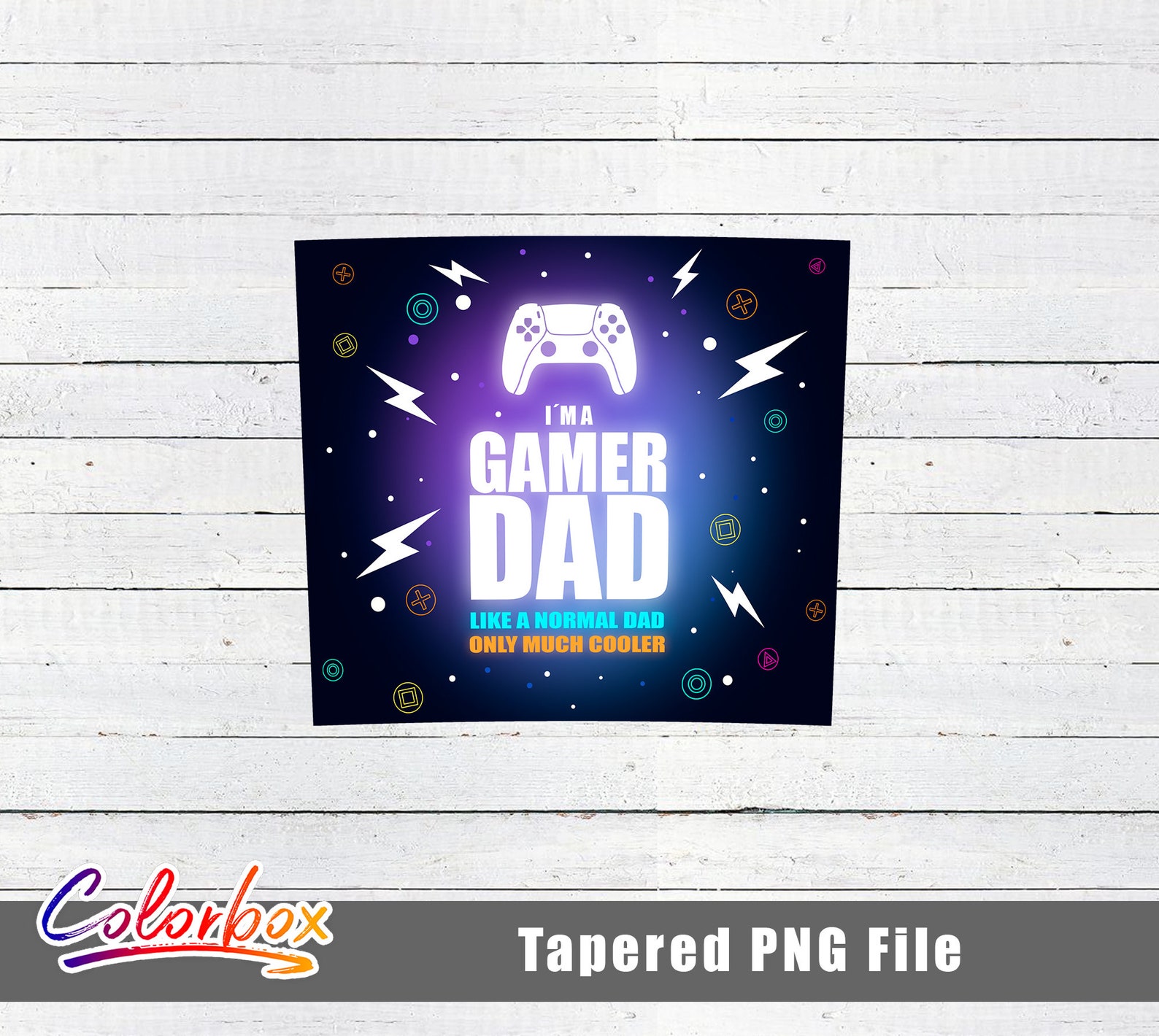 Gamer Dad Sublimation Designs Downloads Fathers Day Skinny - Etsy