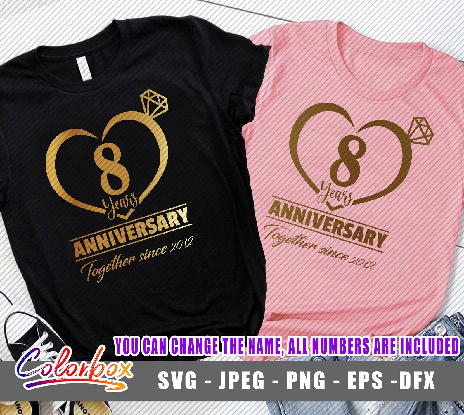 Together Since Svg / Customize Your Own Established Date / - Etsy