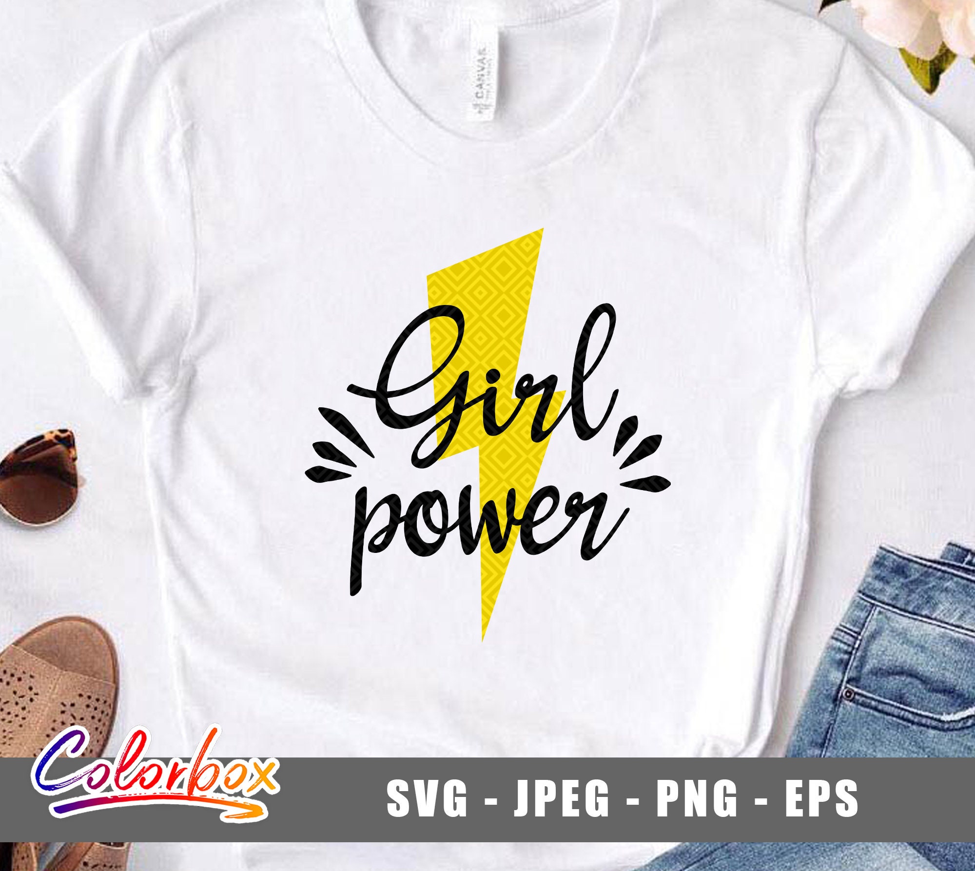 Girl Power SVG Cut Files Cricut Files Funny Svg Clipart - Etsy