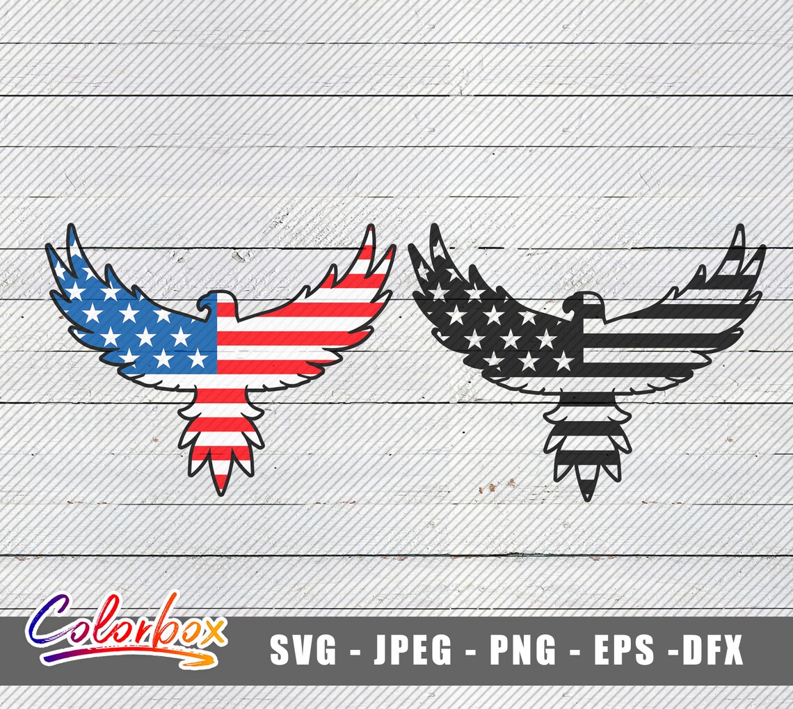 Eagle American flag svg 4th of july svg Patriotic Svg | Etsy