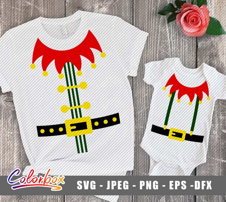 Christmas Elf Costume Svg Elf Suit Svg Elf Outfit Cut Files - Etsy