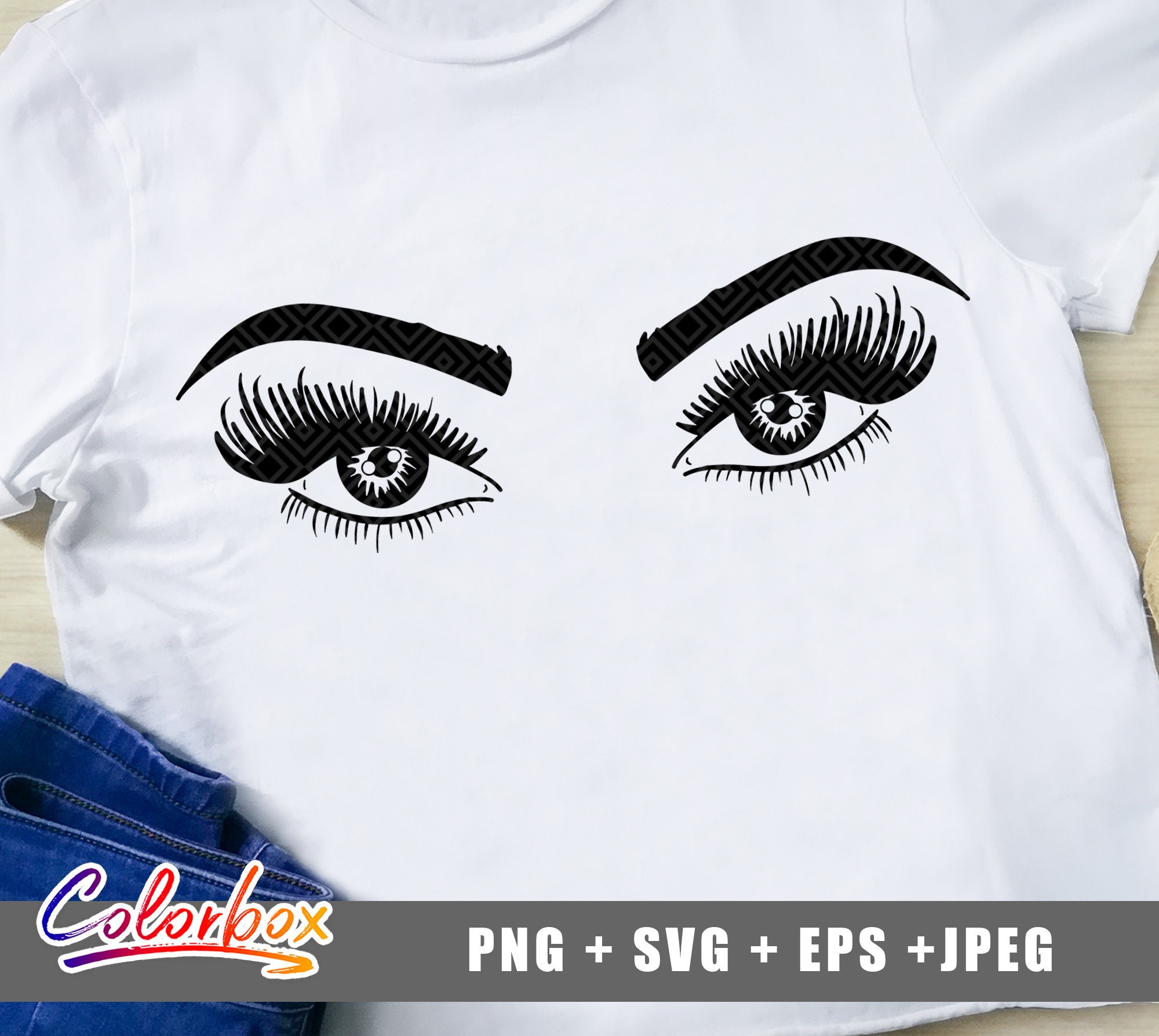 Eyelashes SVG Lashes Eyes Eyebrow Bundle Eyelashes - Etsy