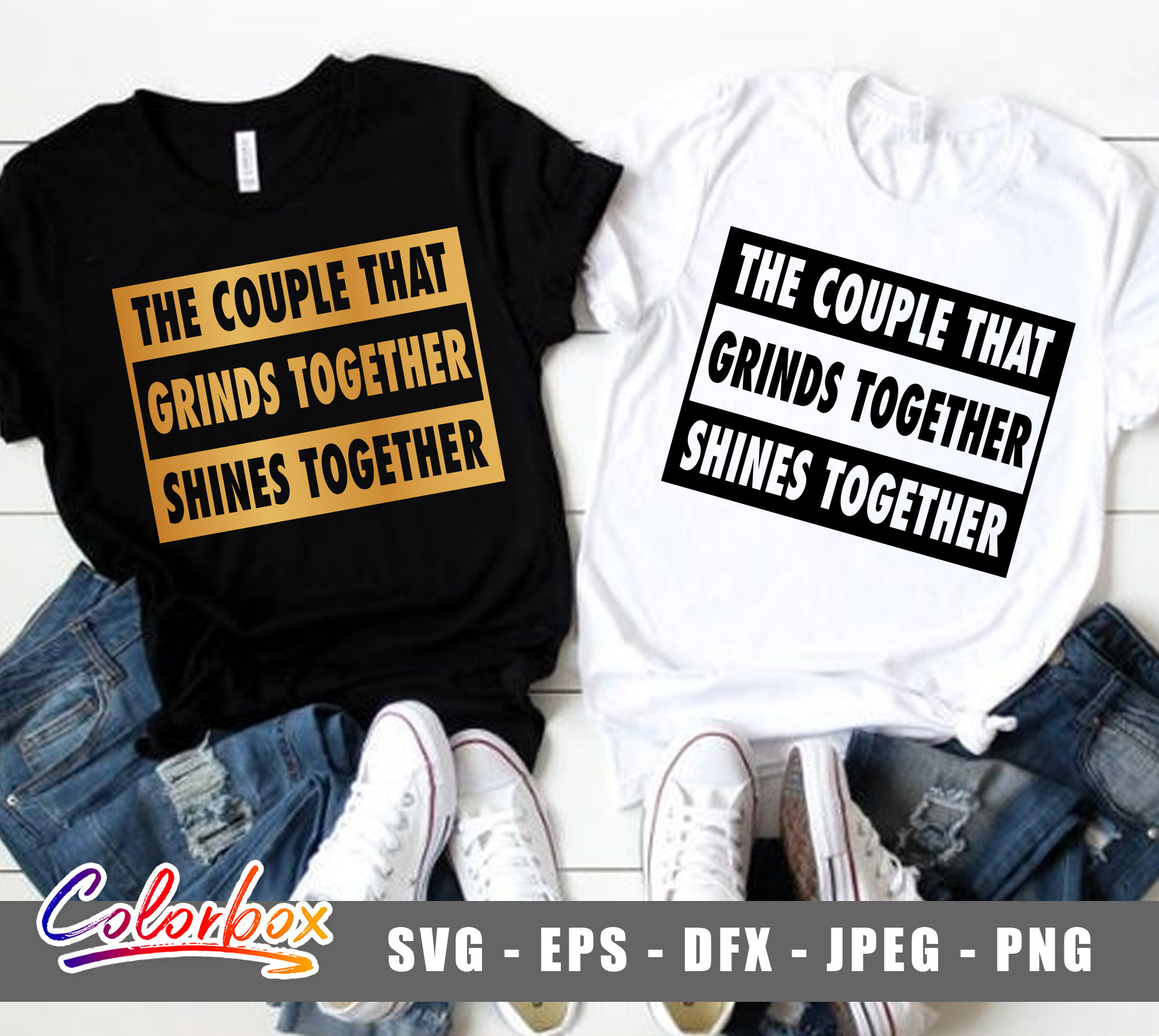 The Couple That Grinds Together Shine Together Svg Couples - Etsy
