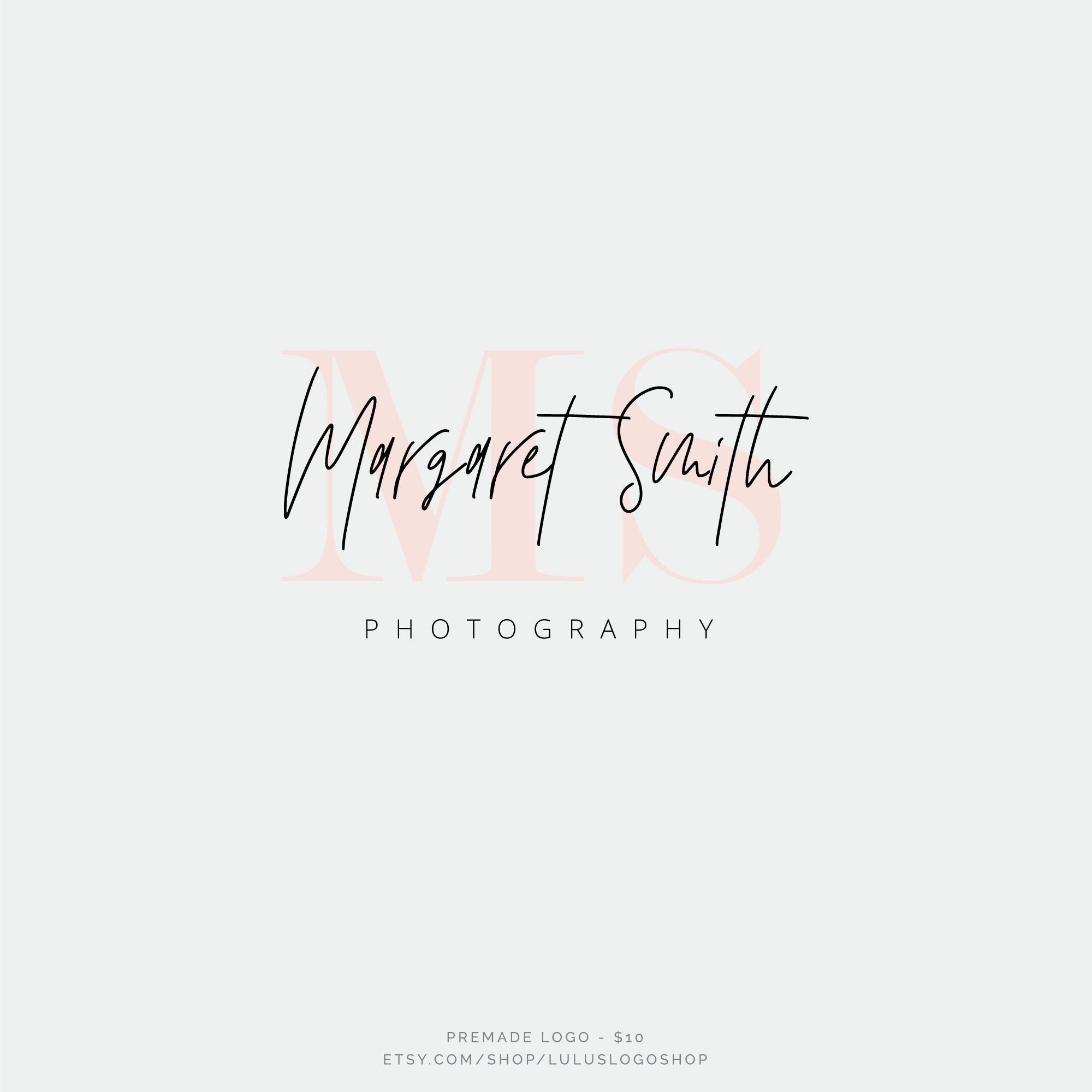 Initials Logo Text Logo Branding Package Handwritten Logo Modern ...