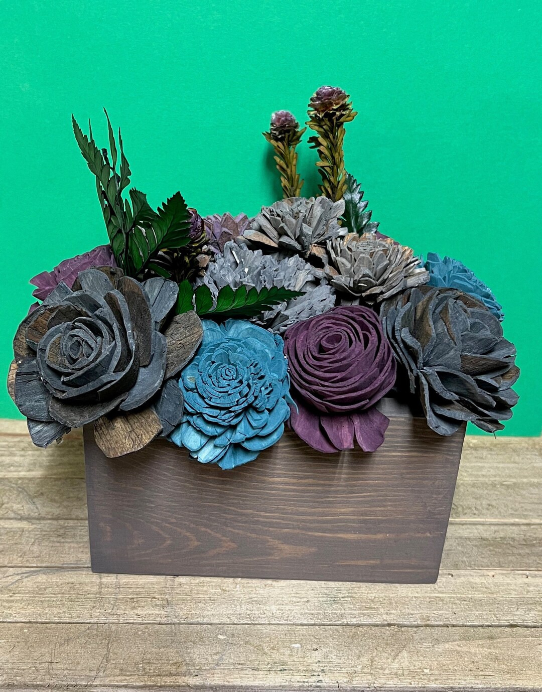 Sola Wood Flower Centerpiece, Custom Wood Flower Arrangement, Wood ...