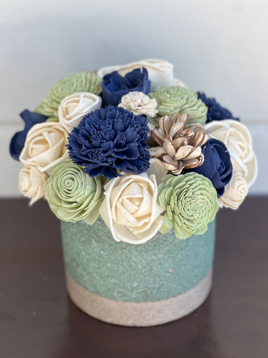 Sola Wood Flower Centerpiece, Wood Flower Decor, Wood Flower ...