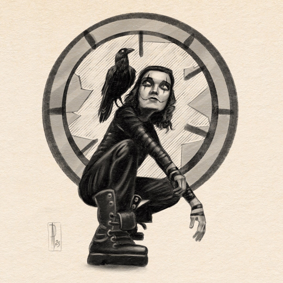 Art Print, the Crow, Mini Poster, High Quality Digital Printing. - Etsy