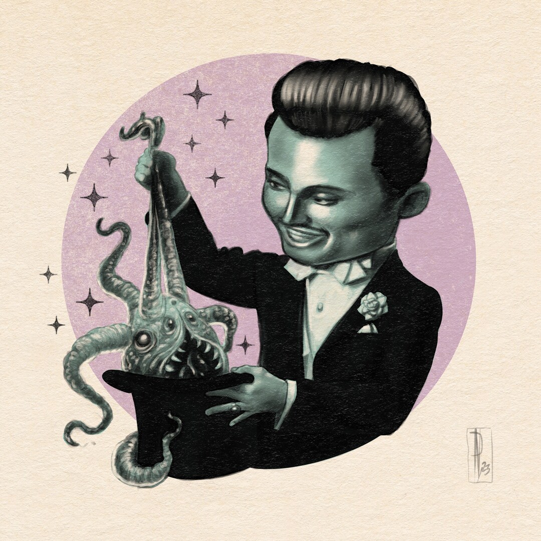 Art Print, Weird Magician, Mini Poster, High Quality Digital Printing ...