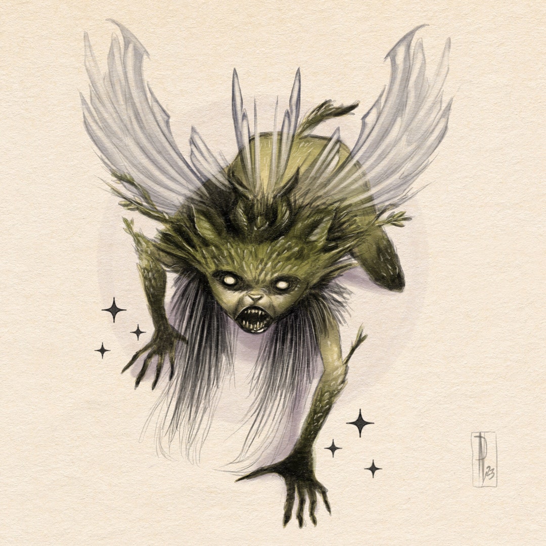 Art Print, Fairy Tale Creature, Mini Poster, High Quality Digital ...