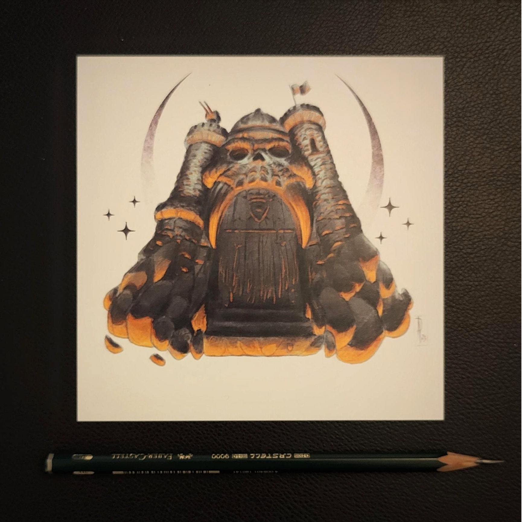 Art Print, the Mythical Castle Grayskull, Mini Poster, High Quality ...