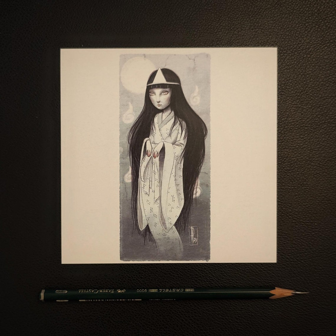 Art Print, Yuki-onna, the Snow Woman Yōkai in Japanese Folklore, Mini ...