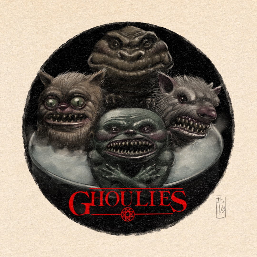 Art Print, Lovely Ghoulies Creatures, Mini Poster, High Quality Digital ...