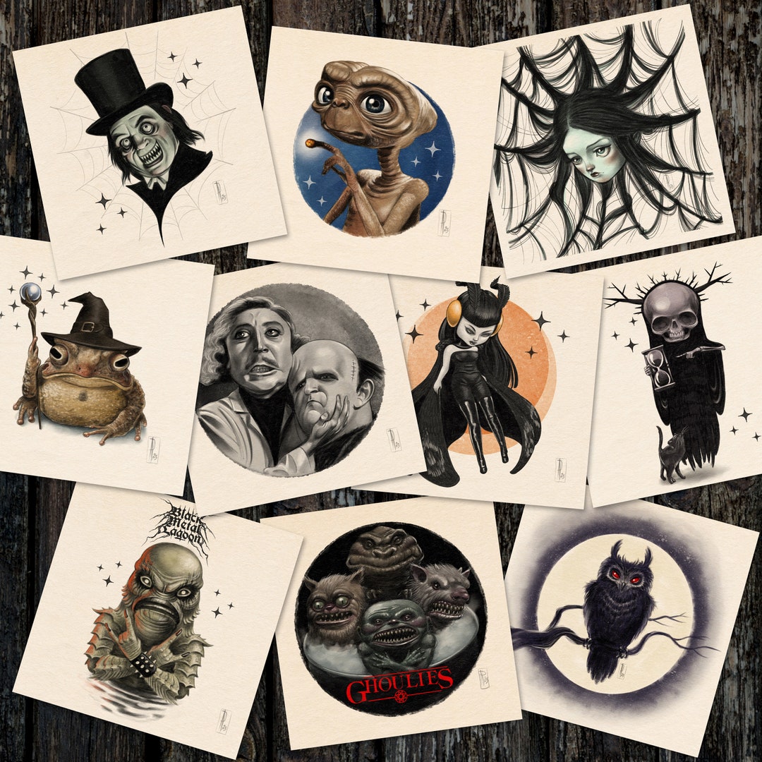 Pack B, Set 10 Art Prints, Mini Poster, High Quality Digital Printing ...