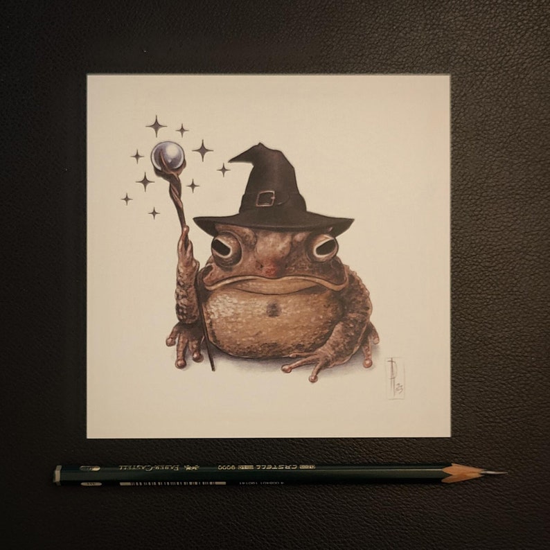 Art Print, the Mighty Wizard Toad, High Quality Digital Printing. - Etsy