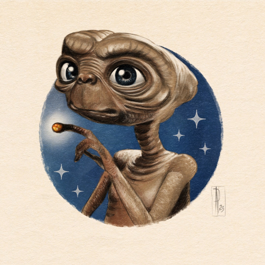 Art Print, E.T. the Extra-terrestrial, Mini Poster, High Quality ...