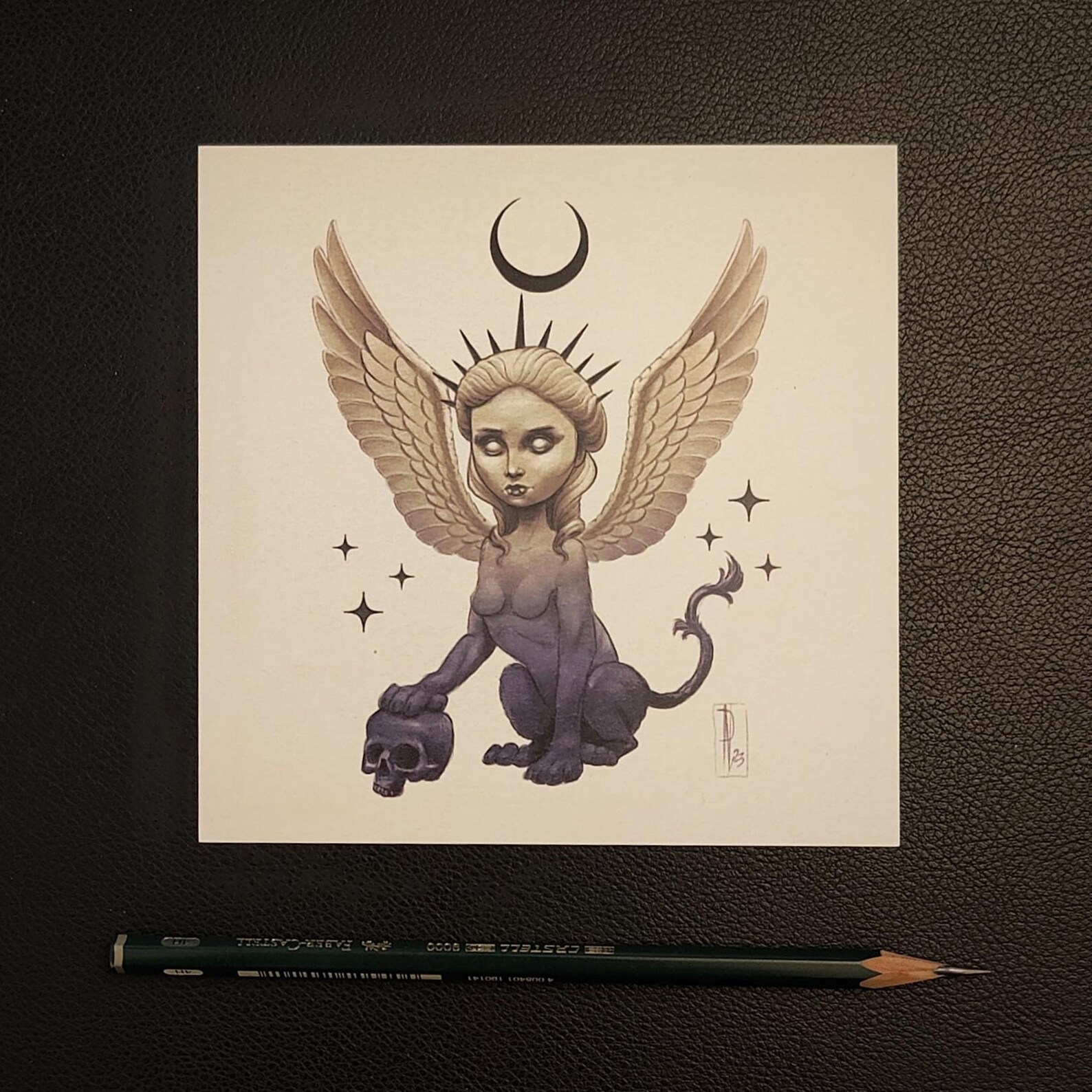 Art Print, Mythological Sphinx, Mini Poster, High Quality Digital ...