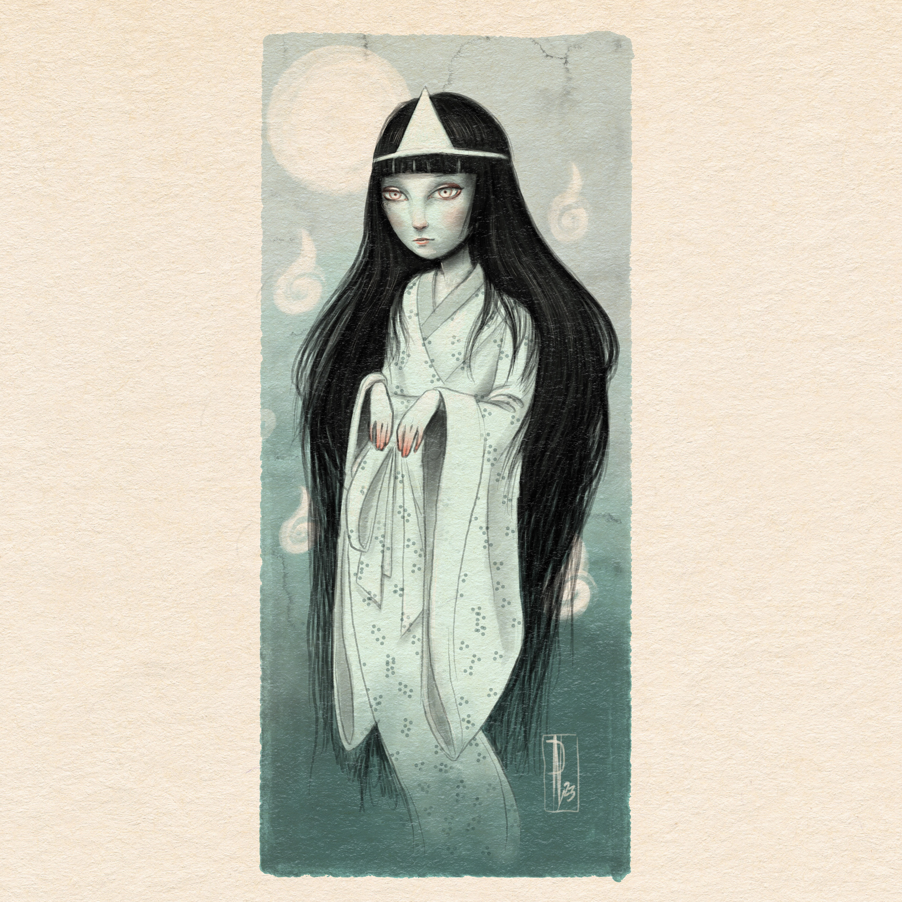 Art Print Yuki Onna The Snow Woman Yōkai In Japanese Folklore Mini