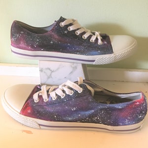 Hand Painted Galaxy Canvas Converse Shoes - Etsy