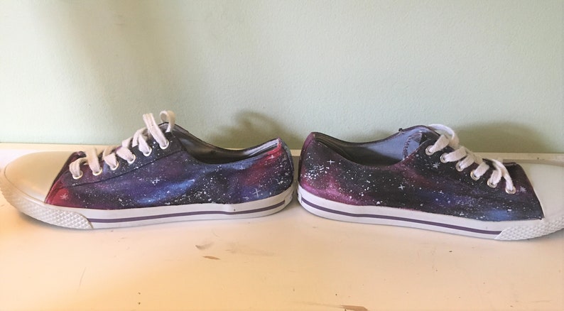 Hand Painted Galaxy Canvas Converse Shoes - Etsy