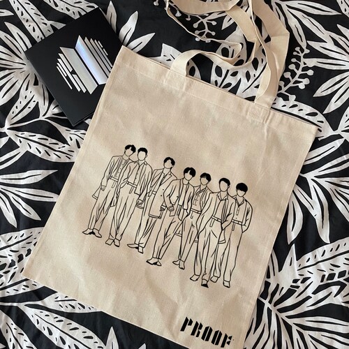 BTS Tote Bag BTS Army Tote Bag K-pop Jin Suga J-hope RM - Etsy