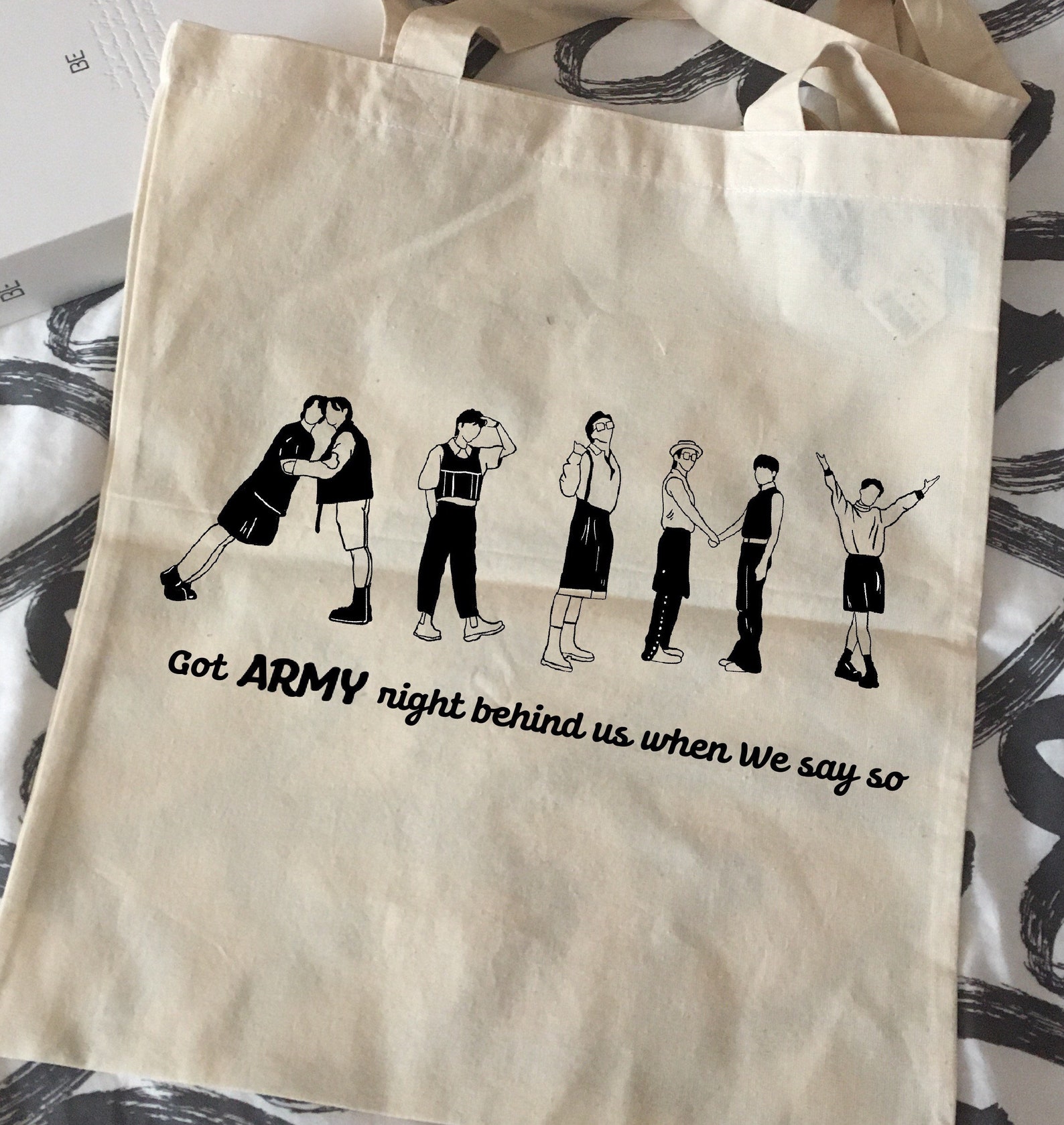 BTS Tote Bag - Etsy