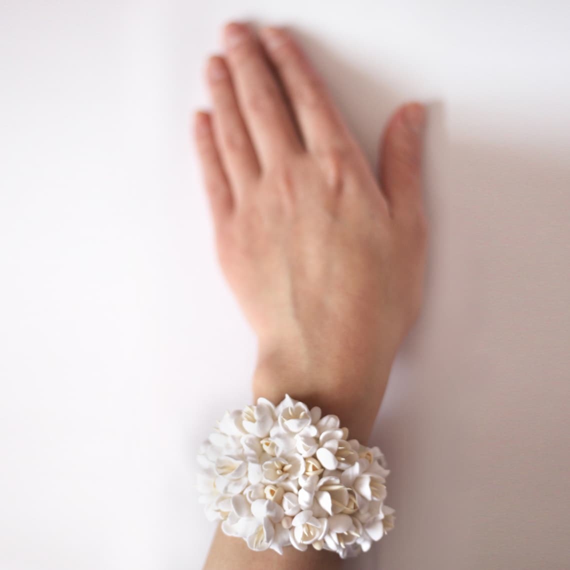 Floral Wedding Bracelet for a Bride or Bridesmaids Ivory - Etsy