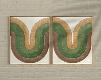 Mid Century Wall Pattern - Etsy
