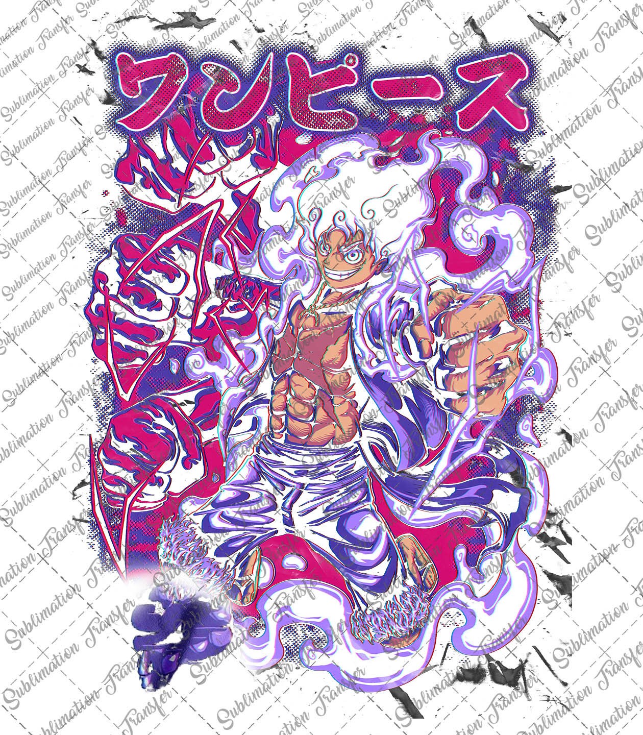 One Piece Png Monkey D Luffy Gear 5 Png Anime Manga Unisex - Etsy México