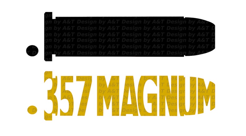 357 Magnum Silhouette SVG - Etsy