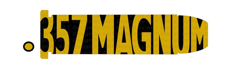 357 Magnum Silhouette SVG - Etsy