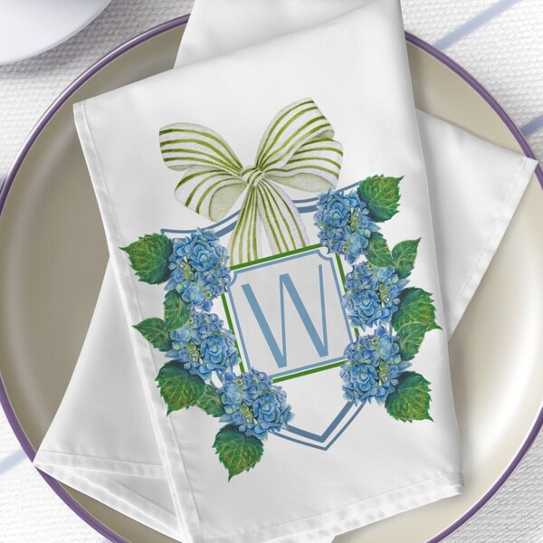 Monogrammed Crest Table Cloth - Etsy