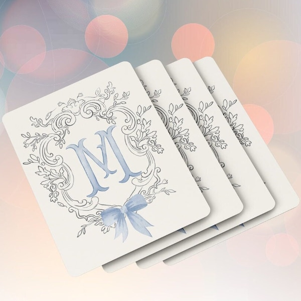 Custom Monogram Cards Deck - Etsy