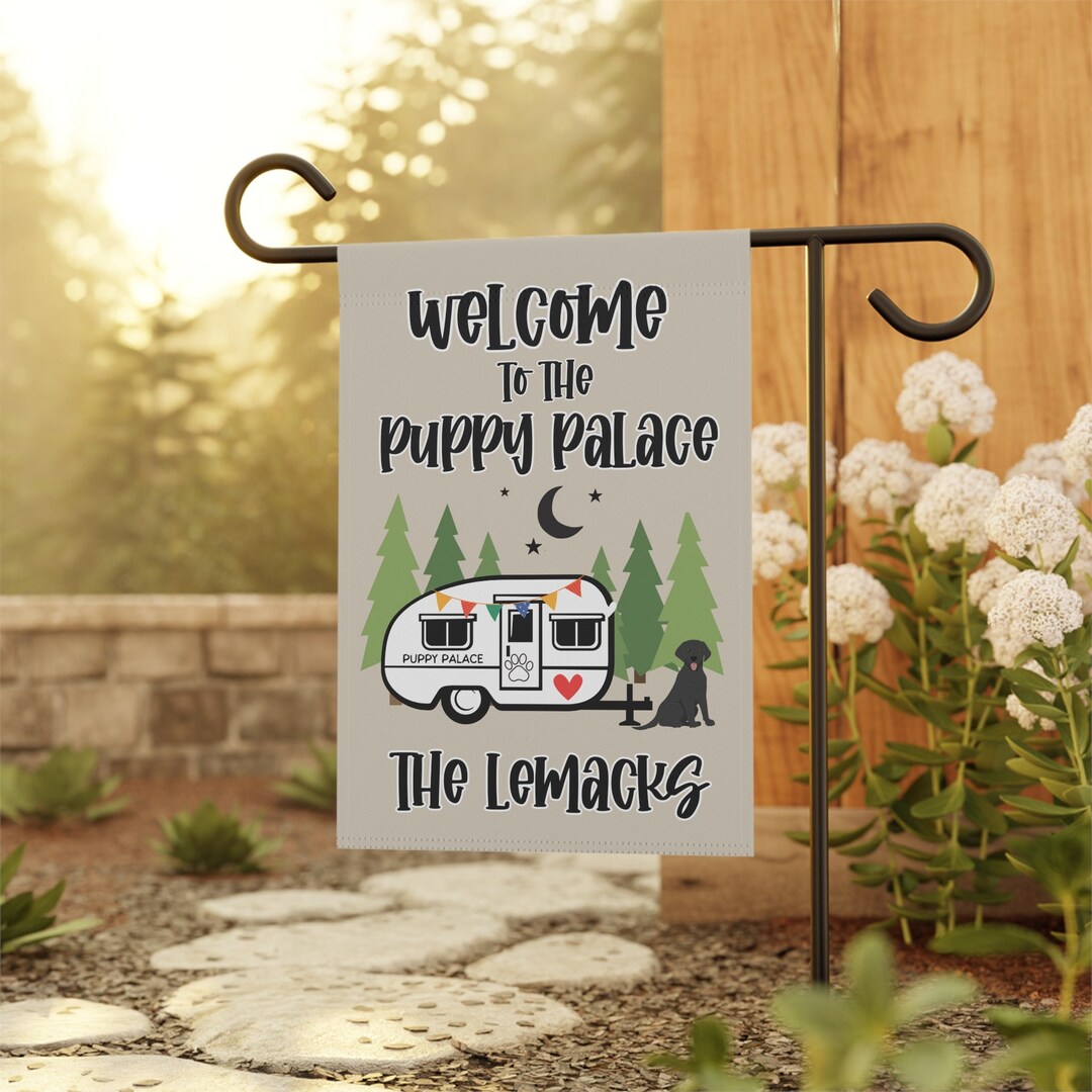 Custom Dog Flag Camping Pop up Flags Personalized Garden Flag Custom ...