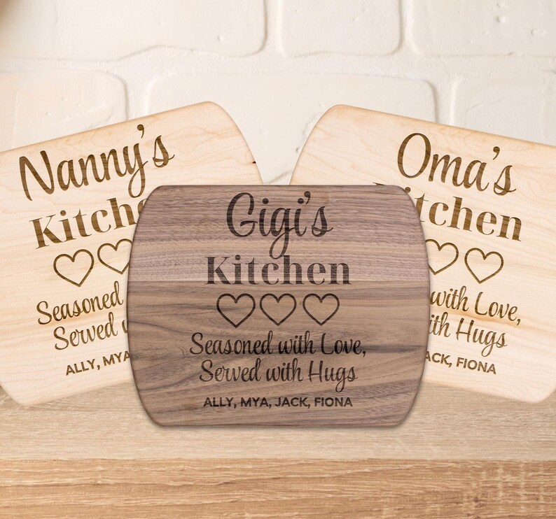 Personalized Grandma Cutting Board: Custom Engraved Wood Keepsake - Etsy