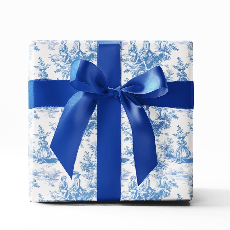 French Toile Paper - Etsy