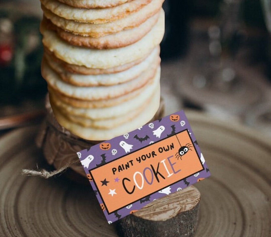 Halloween PYO Cookie Treat Bag Topper With Directions Goody Bag ...