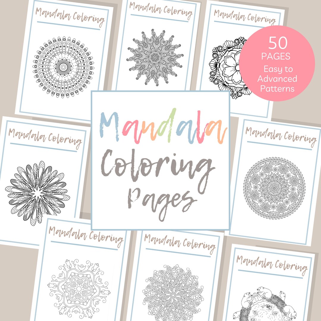 Mandala Coloring Pages, Mandala Color Pages, Colorful Mandala Art ...