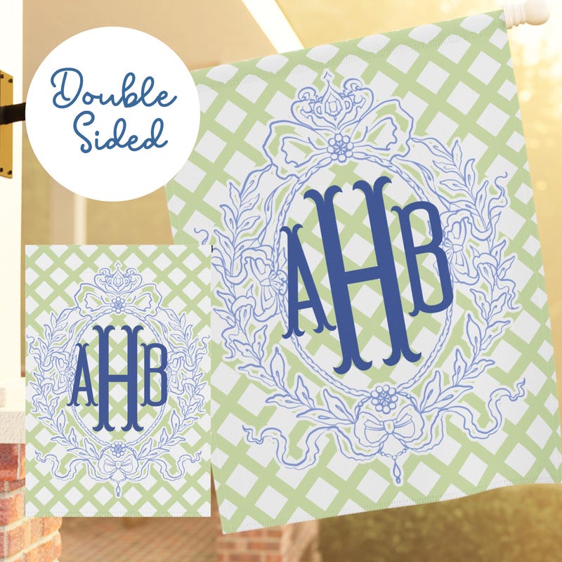 Monogram Garden Flag - Etsy