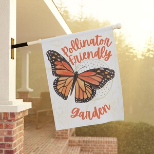 Pollinator Friendly Butterfly Garden Flag Butterflies Native Plant ...