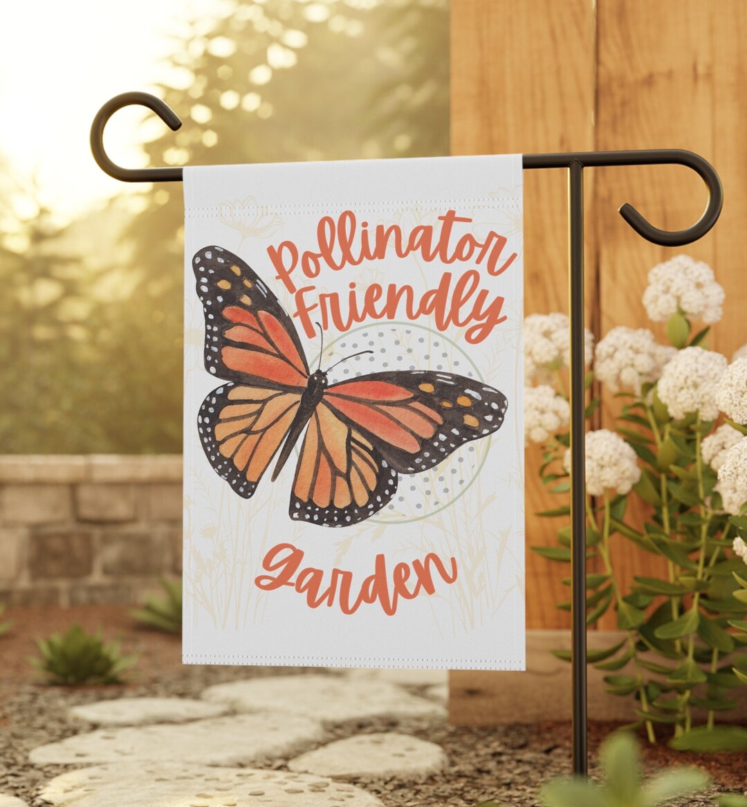 Pollinator Friendly Butterfly Garden Flag Butterflies Native Plant ...