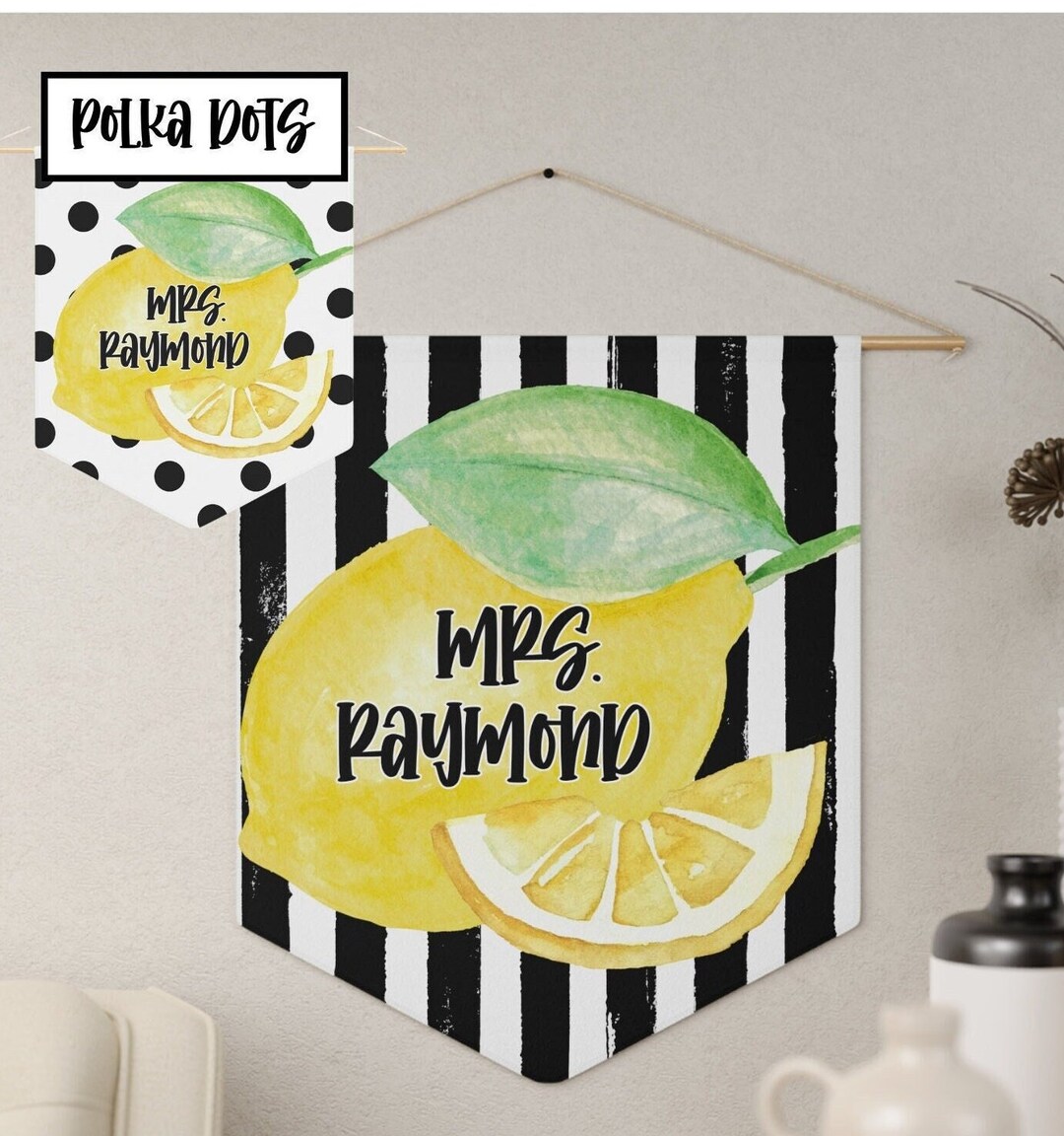 Custom Teacher Door Sign, Lemon Classroom Hanger Decor, Lemon Squeezy ...