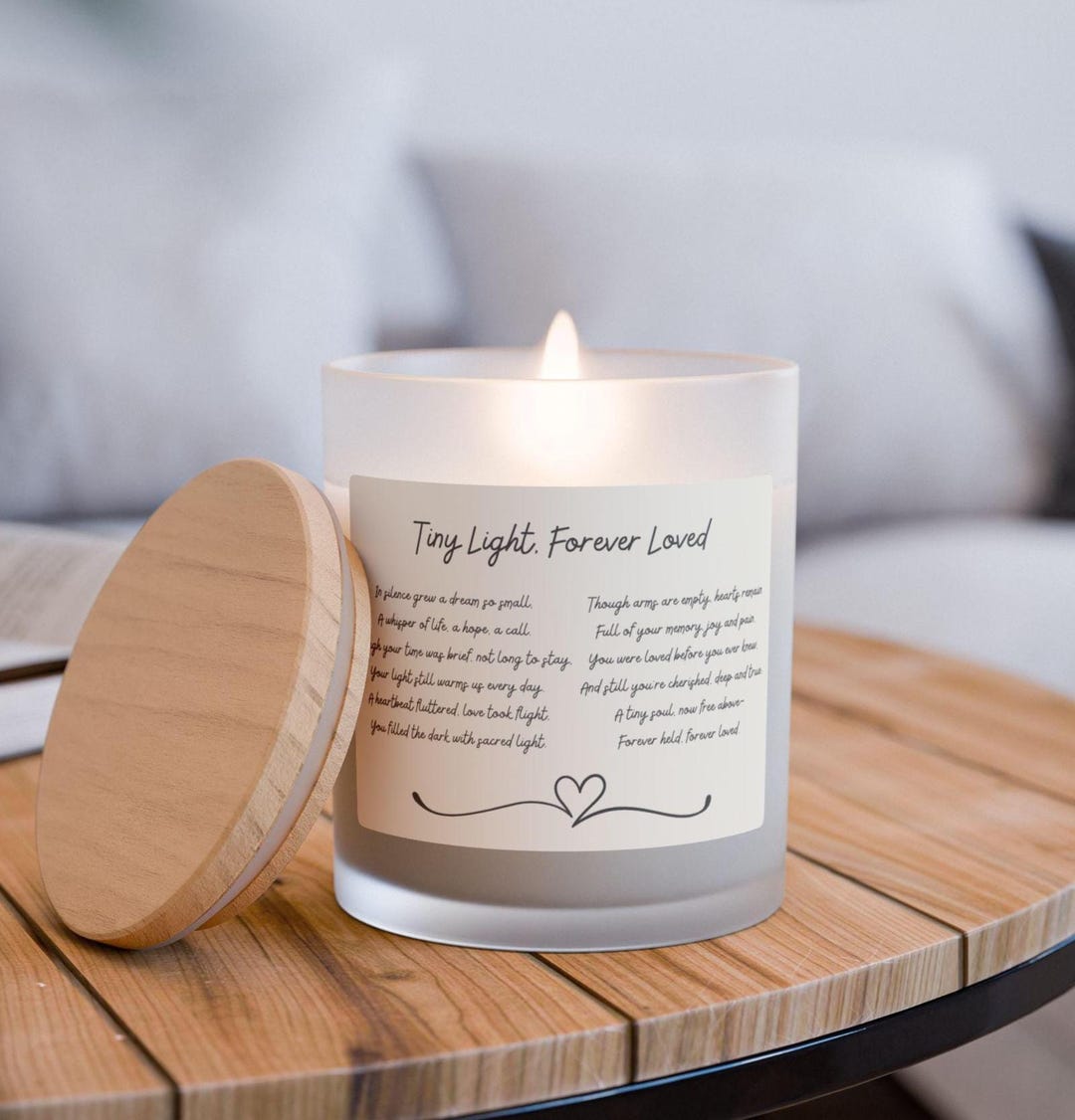 Miscarriage Candle With Poem Pregnancy Loss Keepsake Gift Rainbow Baby ...