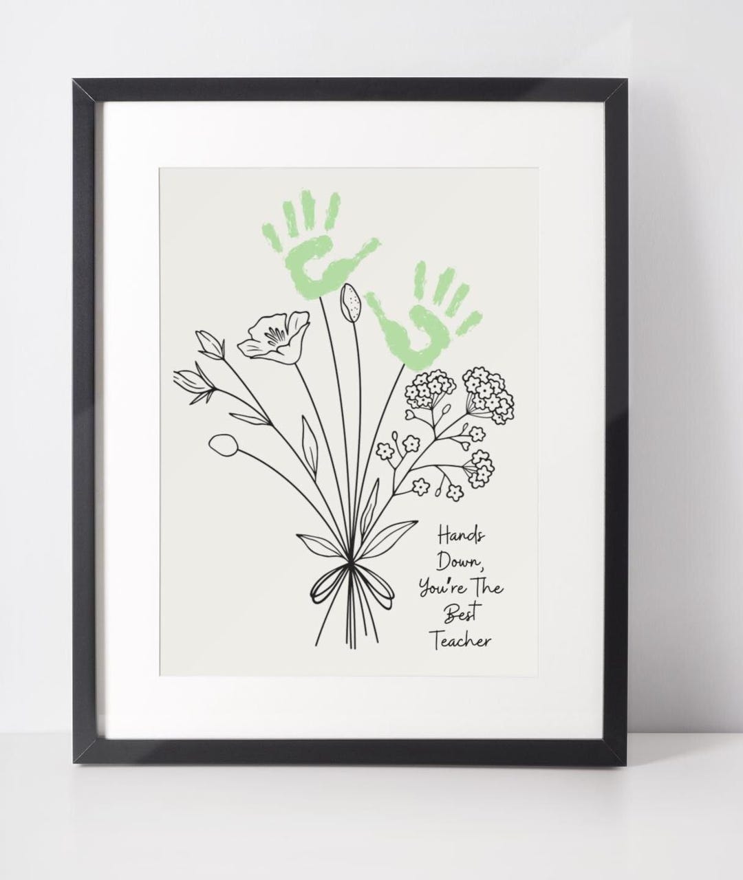 Teacher Handprint Printable Gift Instant Download, Preschool Daycare ...