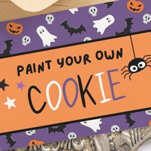 Halloween PYO Cookie Treat Bag Topper With Directions Goody Bag ...