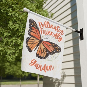 Pollinator Friendly Butterfly Garden Flag Butterflies Native Plant ...