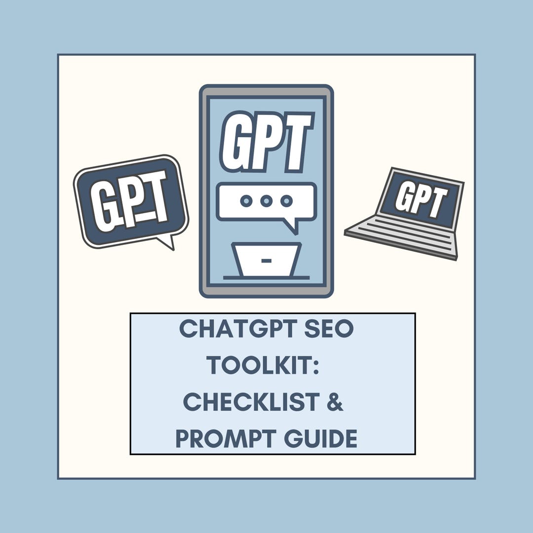 Chatgpt SEO Checklist & Prompts Guide Printable for AI Small Business ...